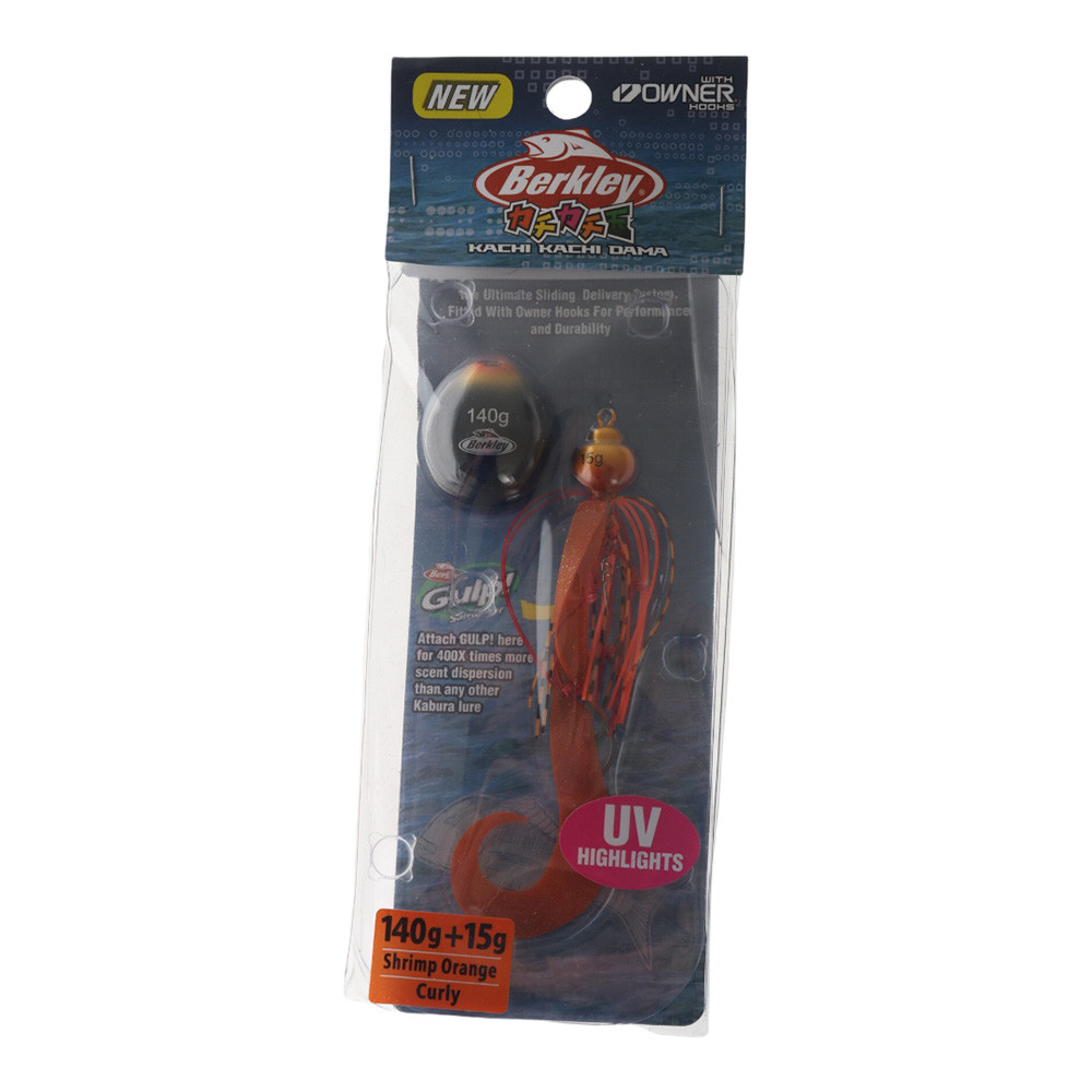 Berkley Kachi Kachi Dama Slider Jig Curly 140 15g Shrimp Orange - Slow ...