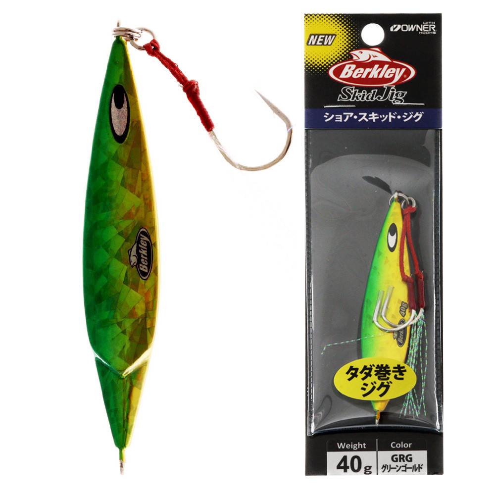 Buy Berkley Skid Slow Pitch Jig 40g Green Gold online at Marine-Deals.co.nz