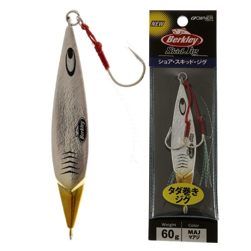 Buy Berkley Skid Slow Pitch Jig 60g Silver Gold online at Marine-Deals.co.nz