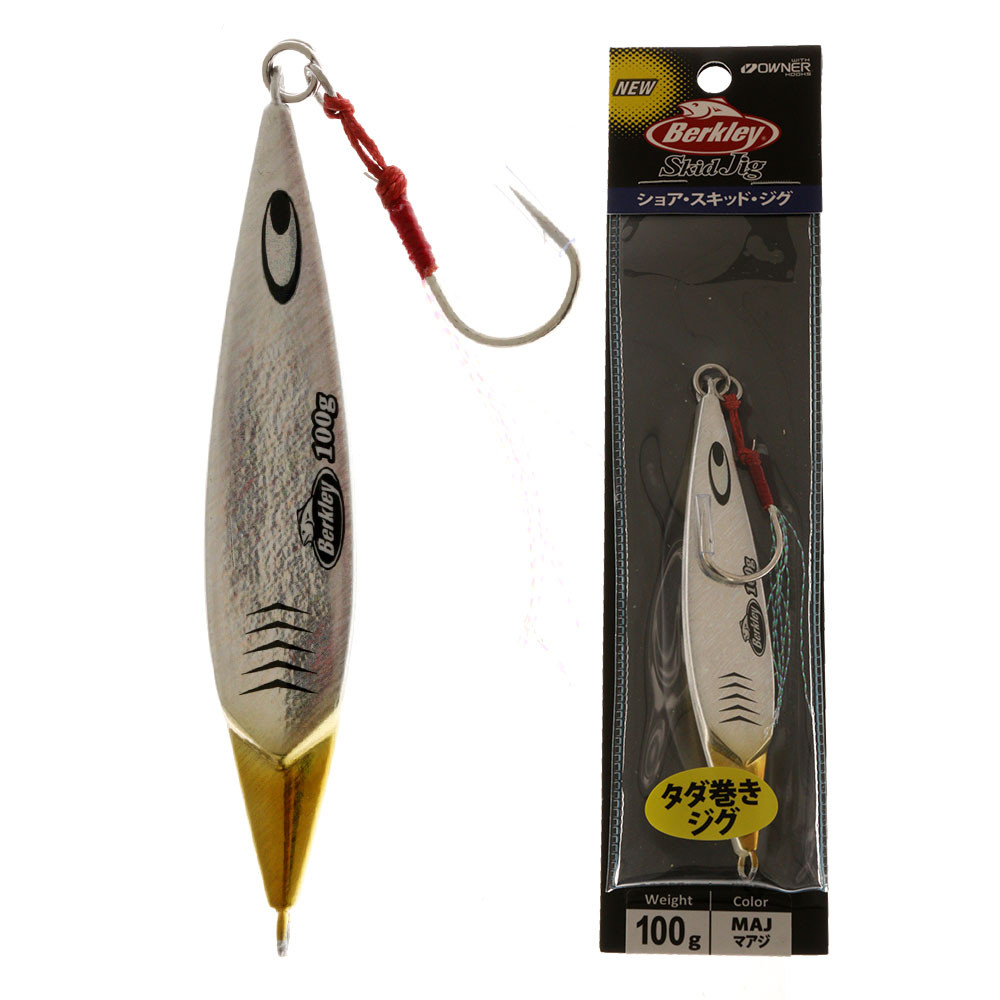 Buy Berkley Skid Slow Pitch Jig 100g Silver Gold online at Marine-Deals.co.nz
