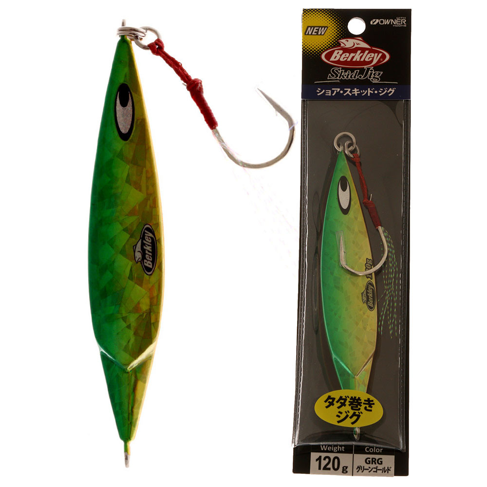 Buy Berkley Skid Slow Pitch Jig 120g Green Gold online at Marine-Deals.co.nz