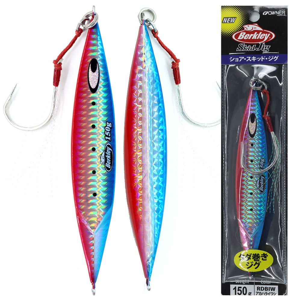 Berkley Skid Slow Pitch Jig 150g Pink Silver Blue - Slow Pitch / Micro Jigs - Jigs & Lures - Fishing