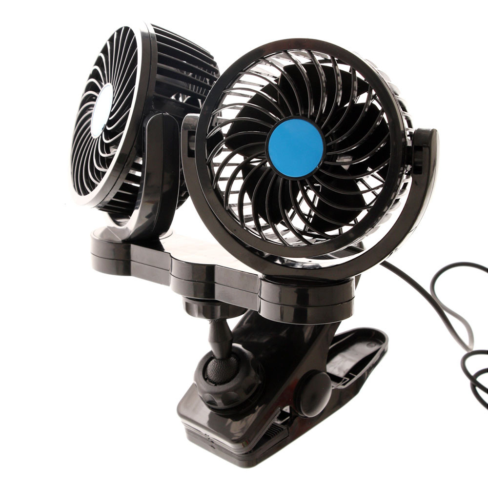 Buy Dual Fans with Clamp Mount 100mm 12v online at Marine-Deals.co.nz