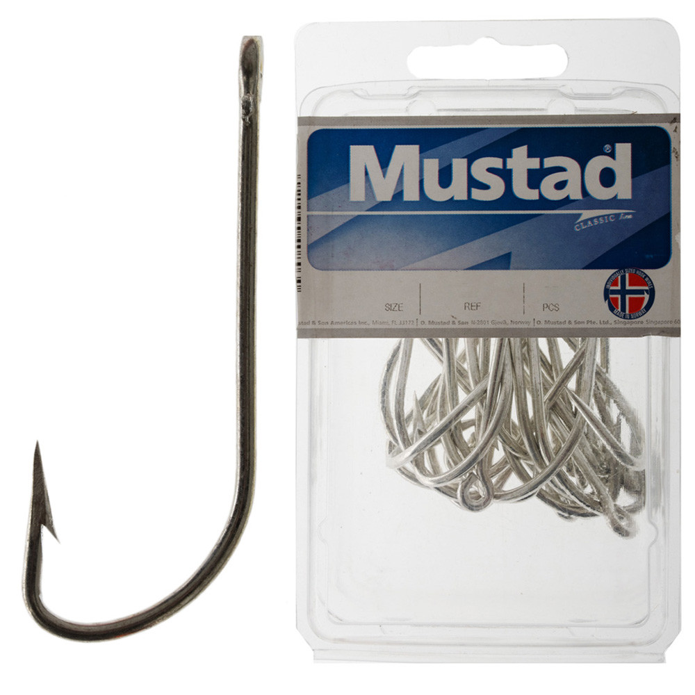 Buy Mustad 8260-DT Long Shank Blue Cod Hook 8/0 Qty 25 online at Marine ...