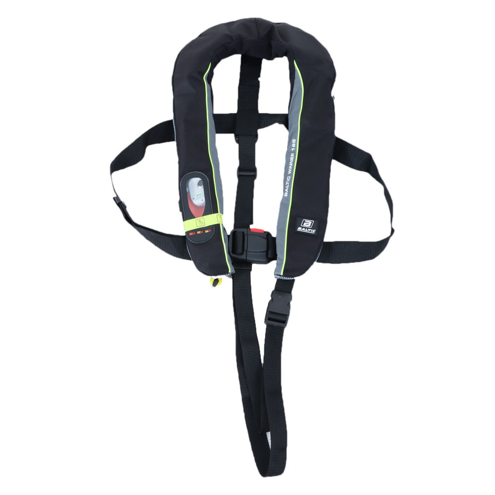 Buy Baltic Winner 165N Manual Inflatable Life Jacket Black Grey 40 ...