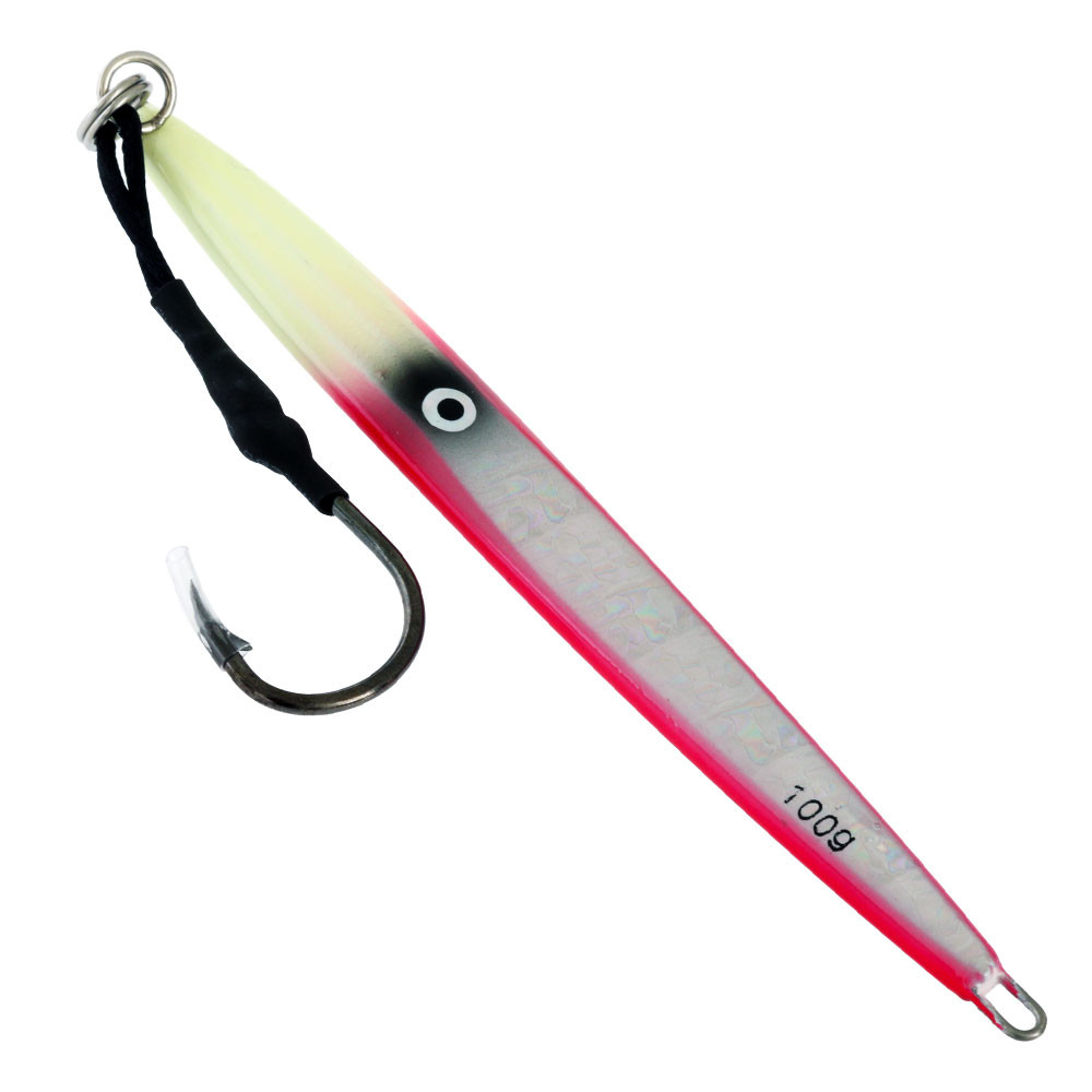 Buy Mechanical Jig 100g Pink Lumo online at Marine-Deals.co.nz
