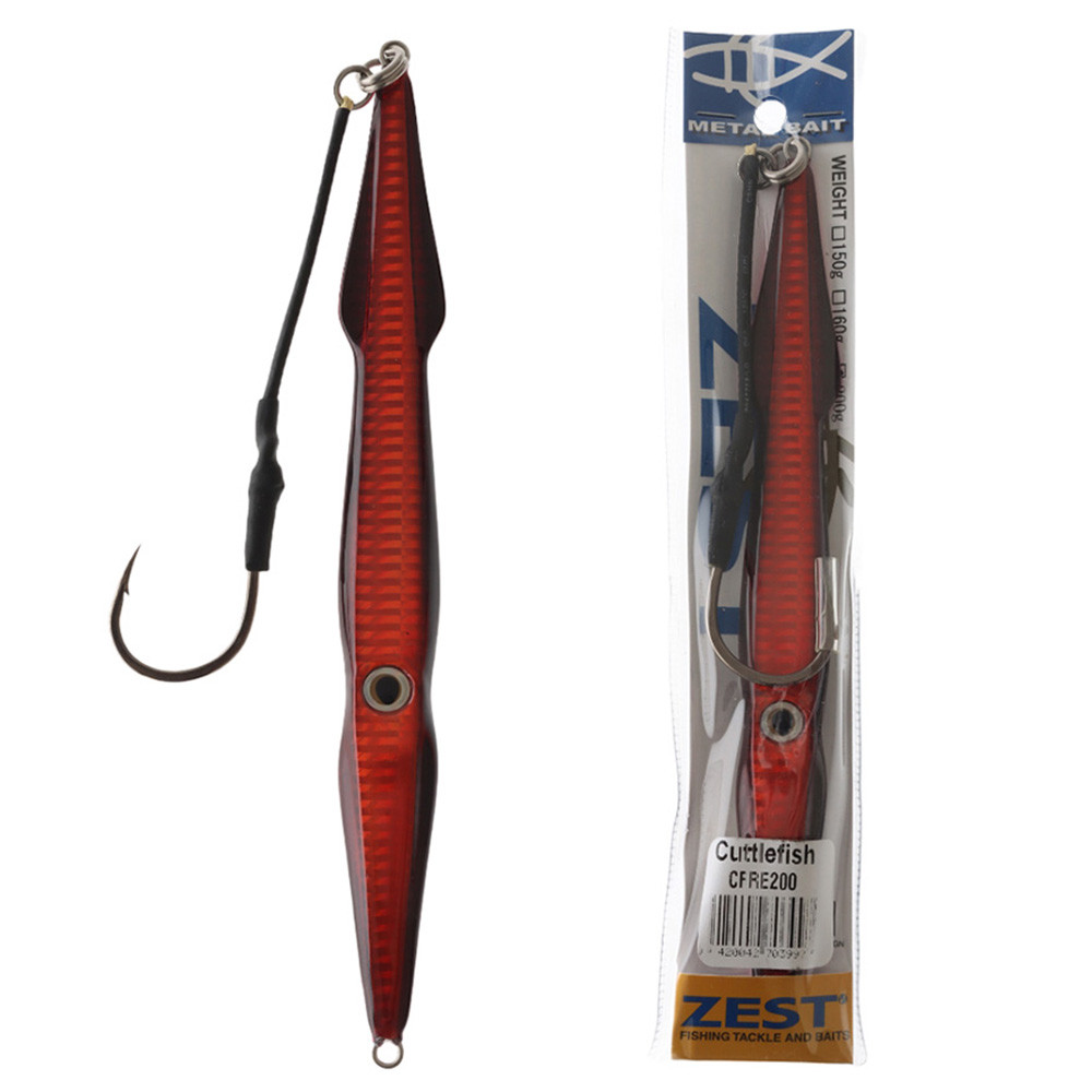 Buy Zest Cuttlefish Jig 200g Deep Red online at Marine-Deals.co.nz