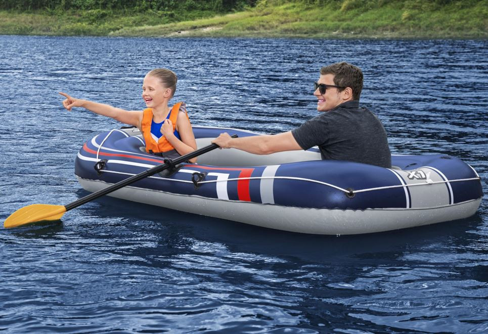 Hydro-Force Treck X1 2-Person Inflatable Boat with Oars and Pump ...