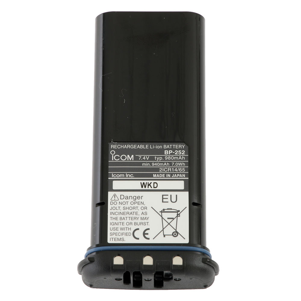 Icom BP-252 Li-Ion Battery for IC-M33 and IC-M35 - Batteries - VHF ...