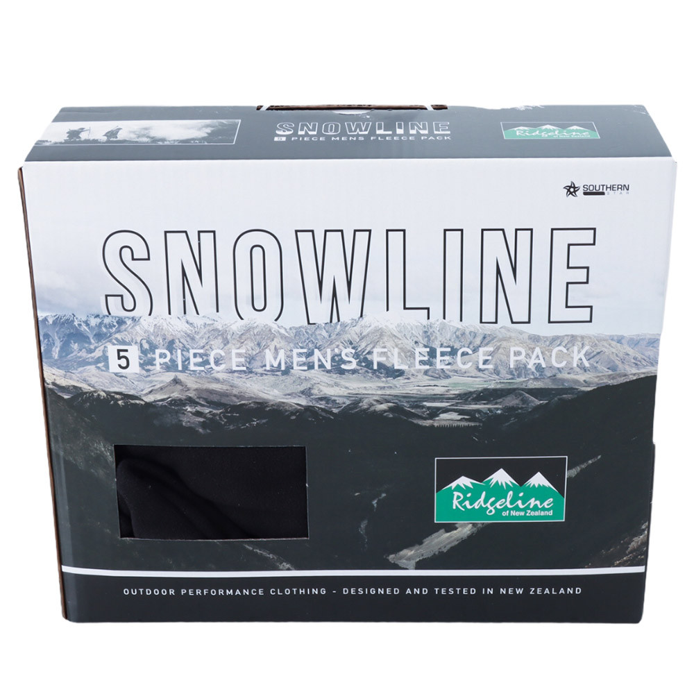 Ridgeline Snowline Mens 5 Piece Fleece Clothing Pack Black/Olive S ...