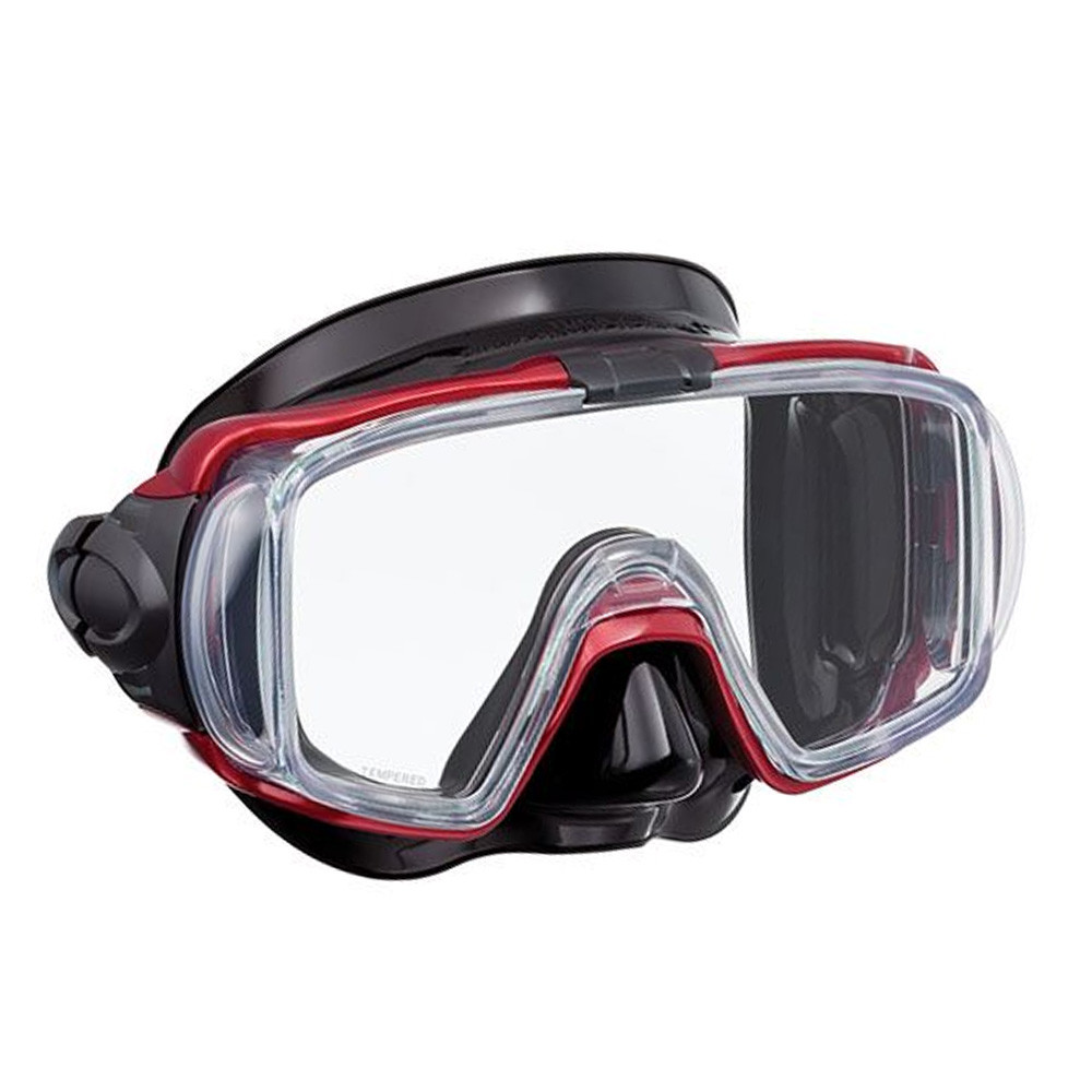 Buy TUSA Sport Visio Tri-Ex Adult Dive Mask Black/Metallic Dark Red ...