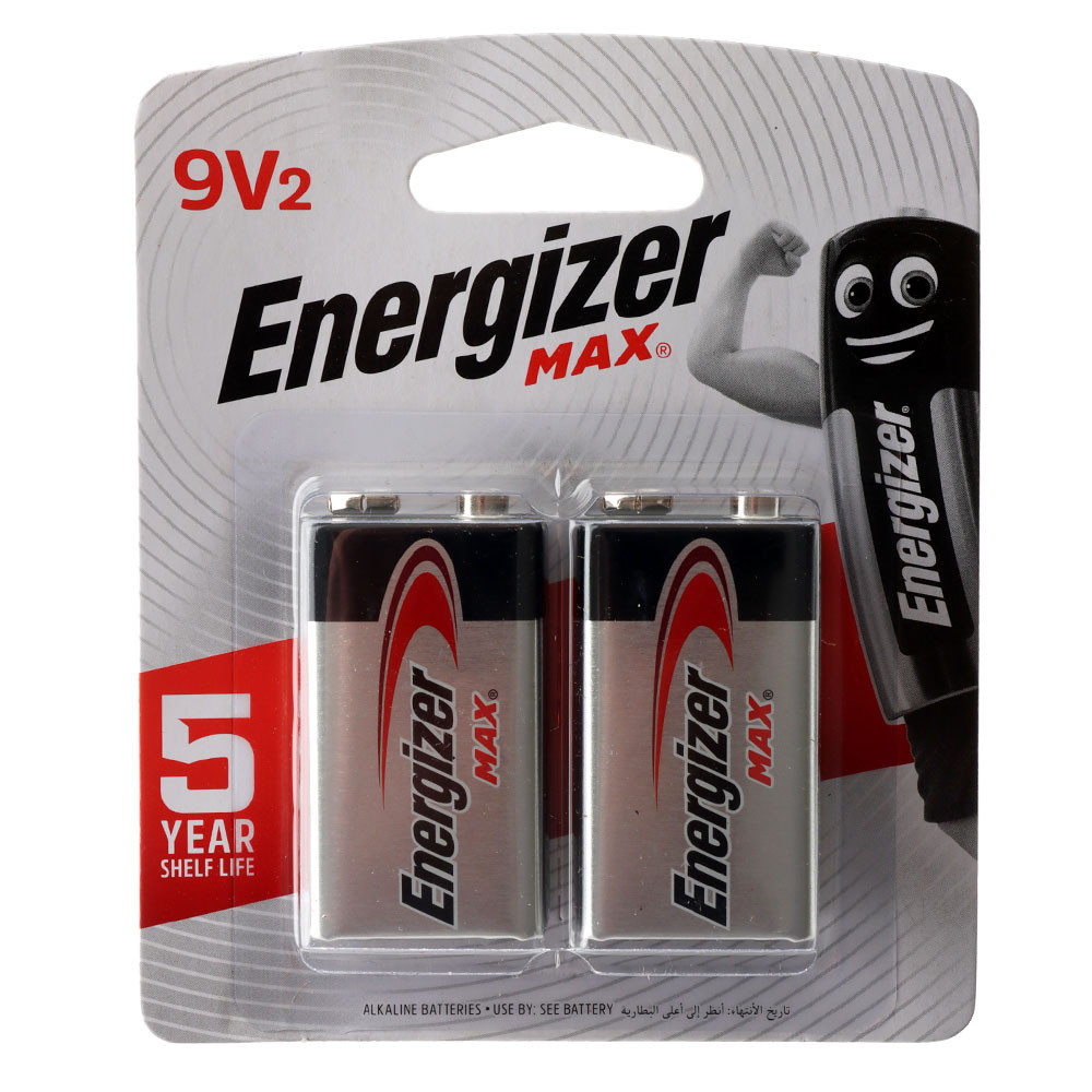 Buy Energizer MAX 9V Alkaline Battery 2-Pack online at Marine-Deals.co.nz