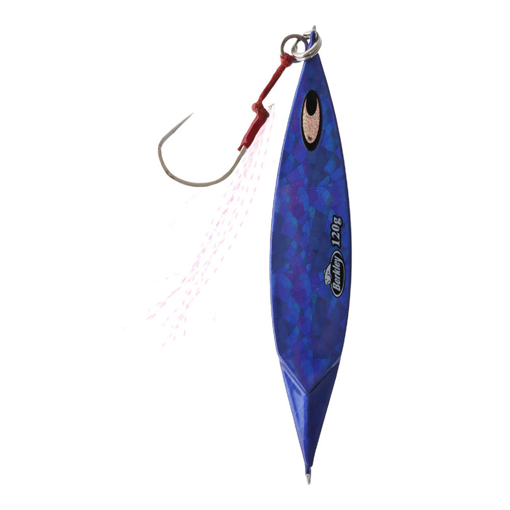 Berkley Skid Slow Pitch Jig 80g Zebra Blue - Slow Pitch / Micro Jigs - Jigs & Lures - Fishing