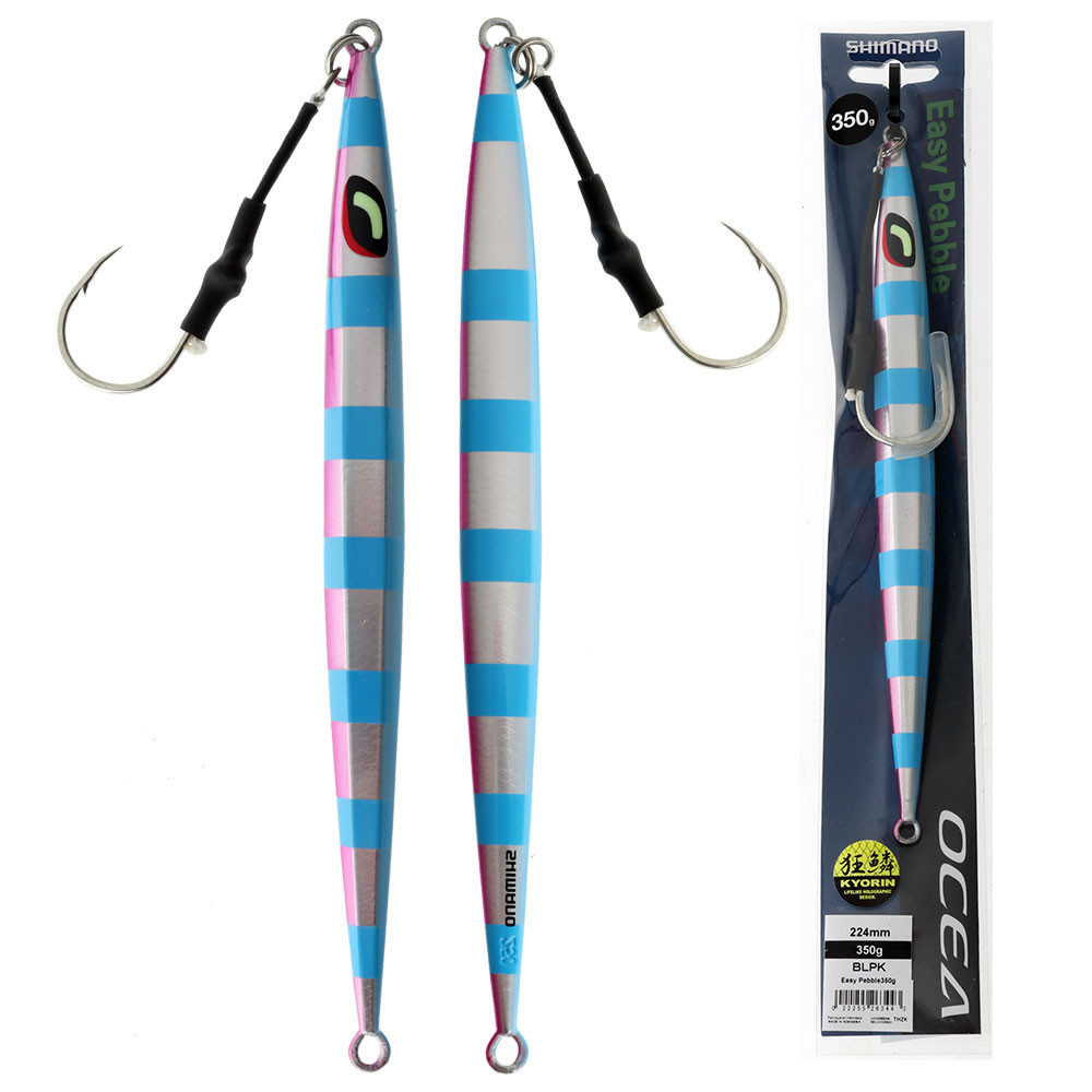 Shimano Ocea Easy Pebble Jig 350g Blue Pink - Jigs - Jigs & Lures - Fishing