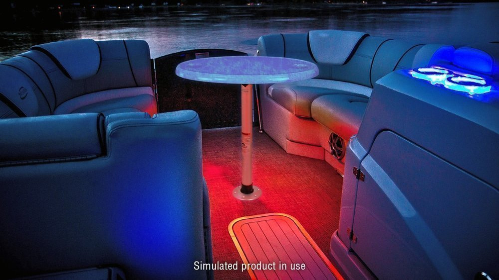 Springfiled Oval Table Package with LED RGB - Boat Tables - Boat Fit ...