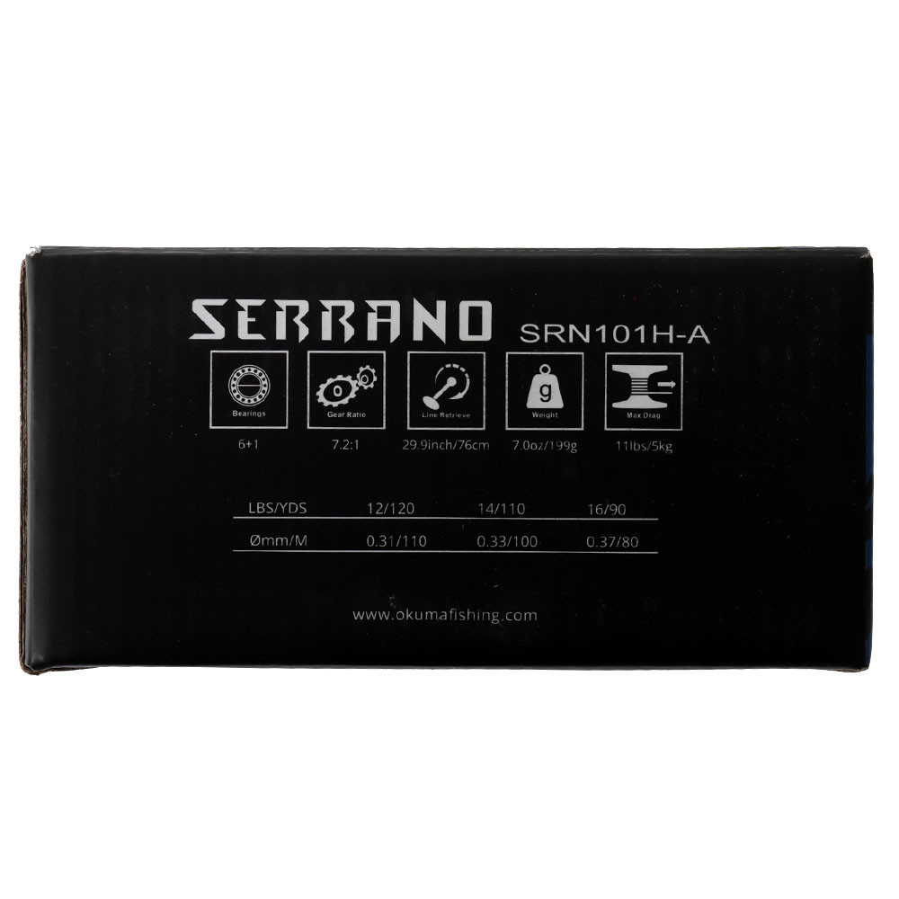 Buy Okuma Serrano 101HA Baitcaster Reel Left Hand online at Marine ...