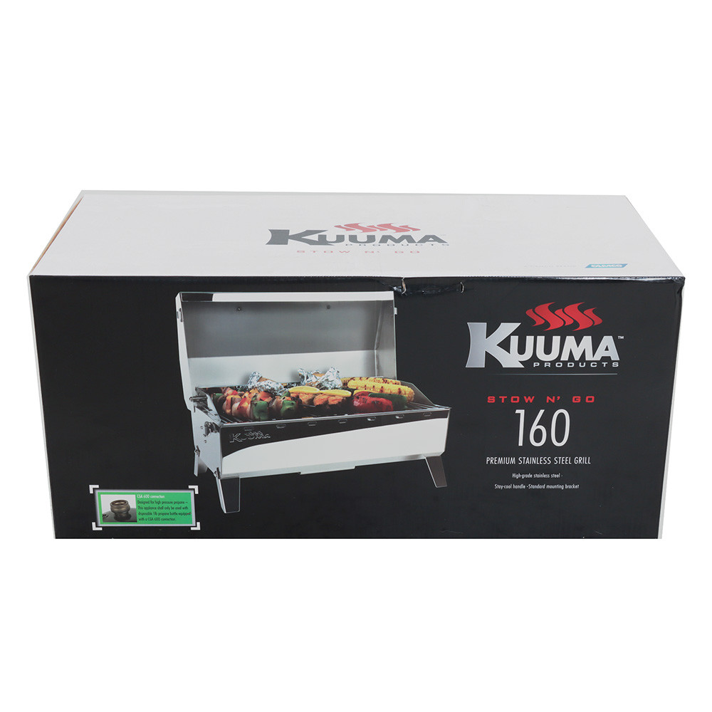 Buy Kuuma Stow N' Go 160 Stainless Steel Portable Marine BBQ online at ...