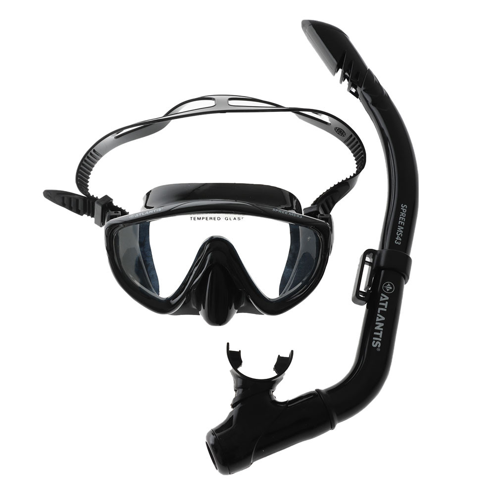 Buy Atlantis Spree Kids Dive Mask and Purge Snorkel Set Black online at ...