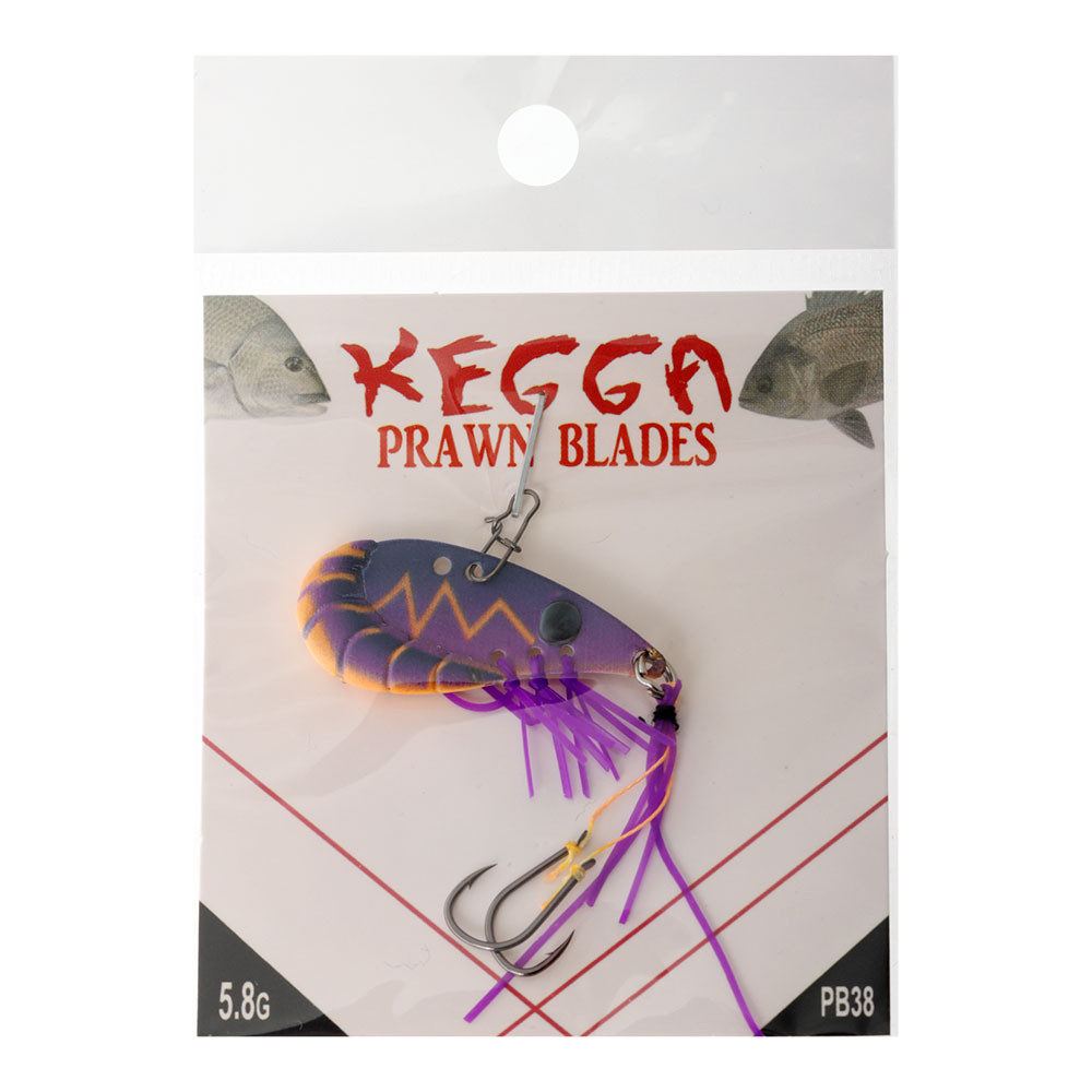 Kegga PB38 Prawn Vibe Blade Lure 5.8g 38mm Lebron - Fishing