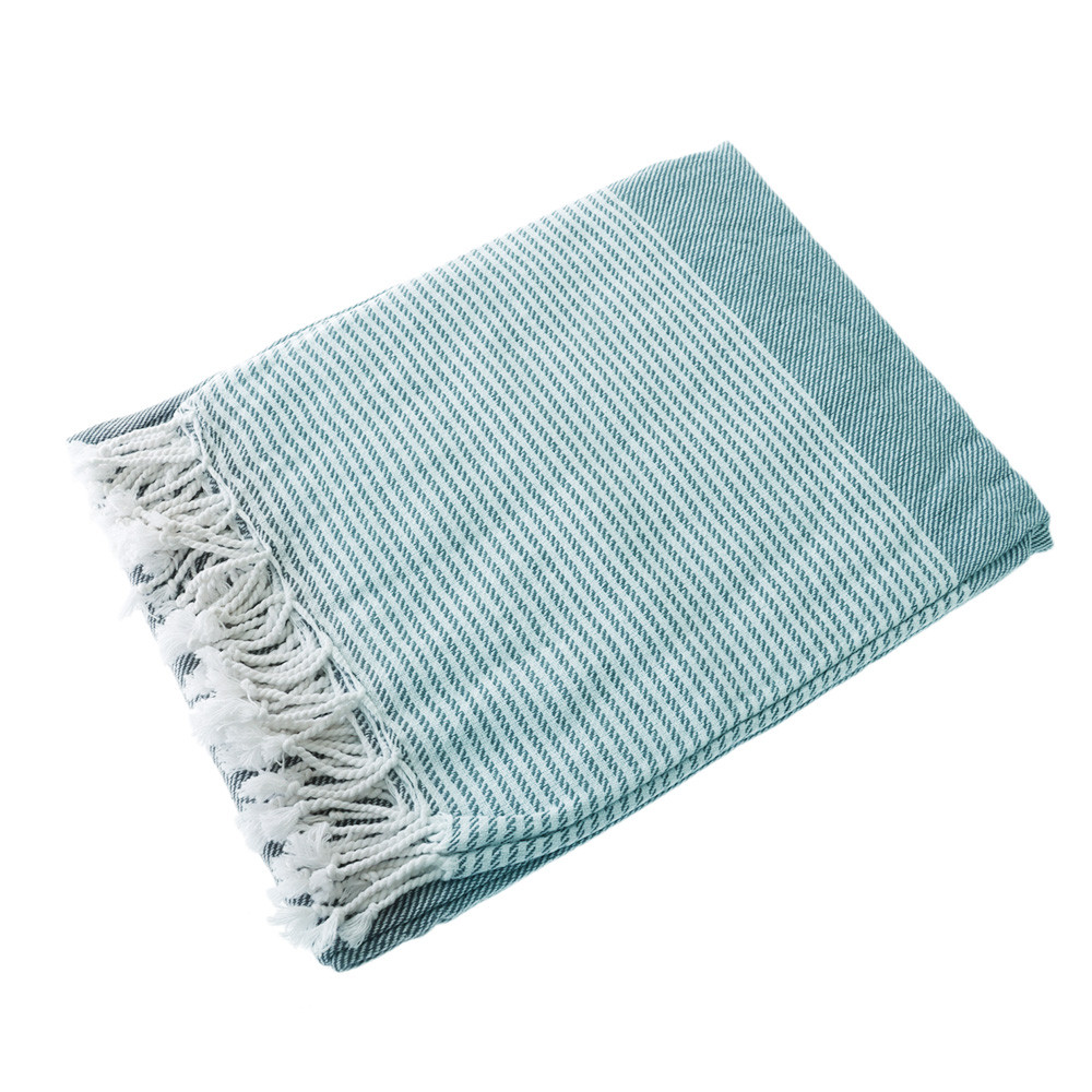 Buy Black Shag Fouta Hammam Towel Blue 100 x 200cm online at Marine ...