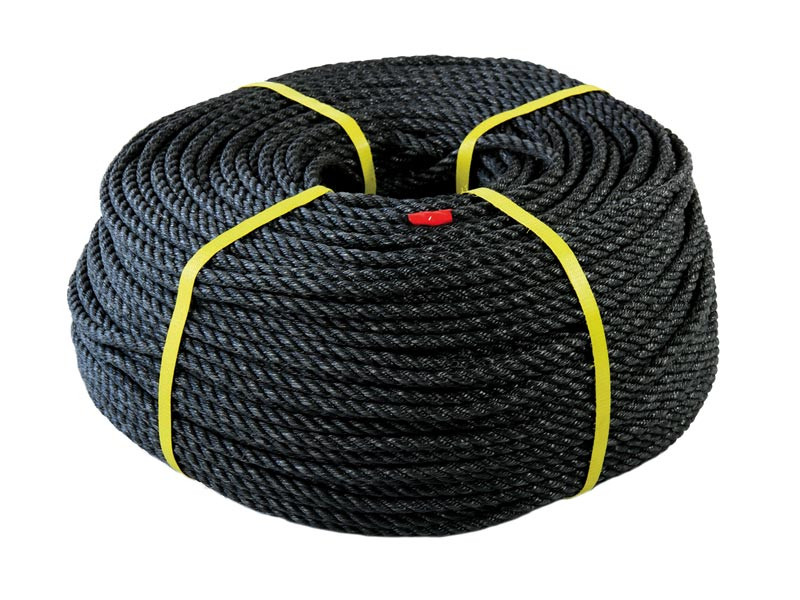 Buy Bridon Danline 3 Strand Rope Black 220m online at Marine-Deals.co.nz