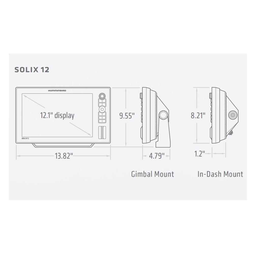 Buy Humminbird SOLIX 12 CHIRP Mega SI+ G3 GPS Fishfinder online at ...