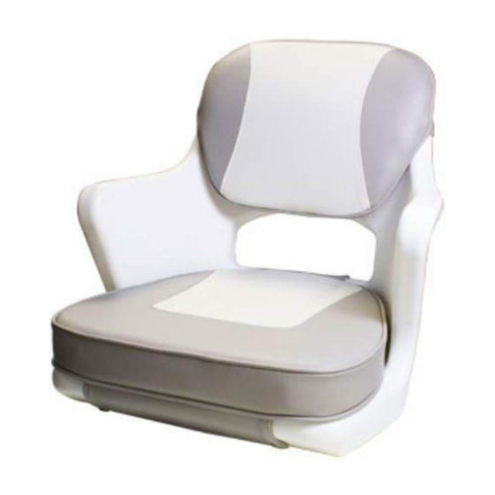 Buy BLA Commodore Moulded Boat Seat with Cushion White/Grey online at ...