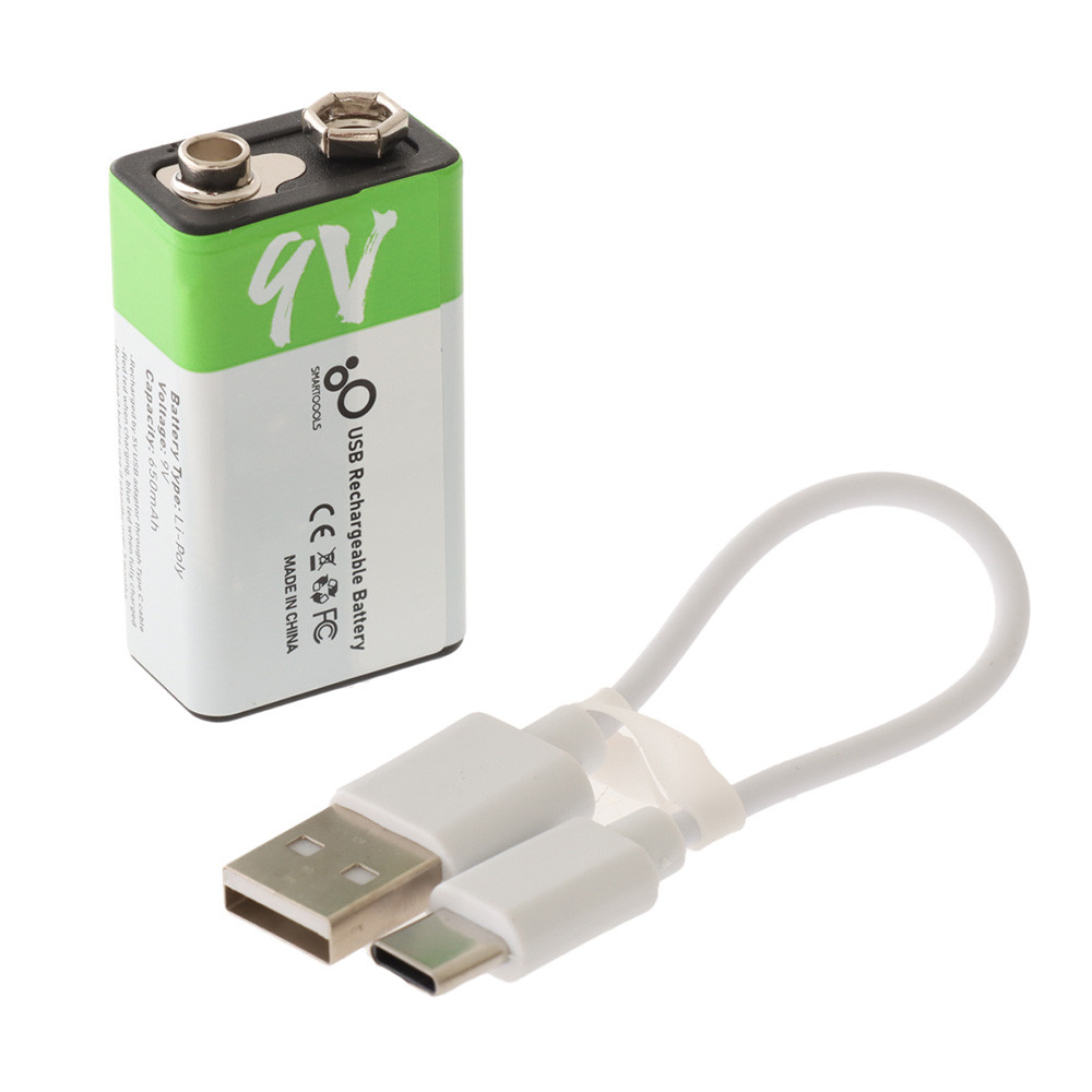 Buy USB Rechargeable 9V Lithium Battery online at Marine-Deals.co.nz