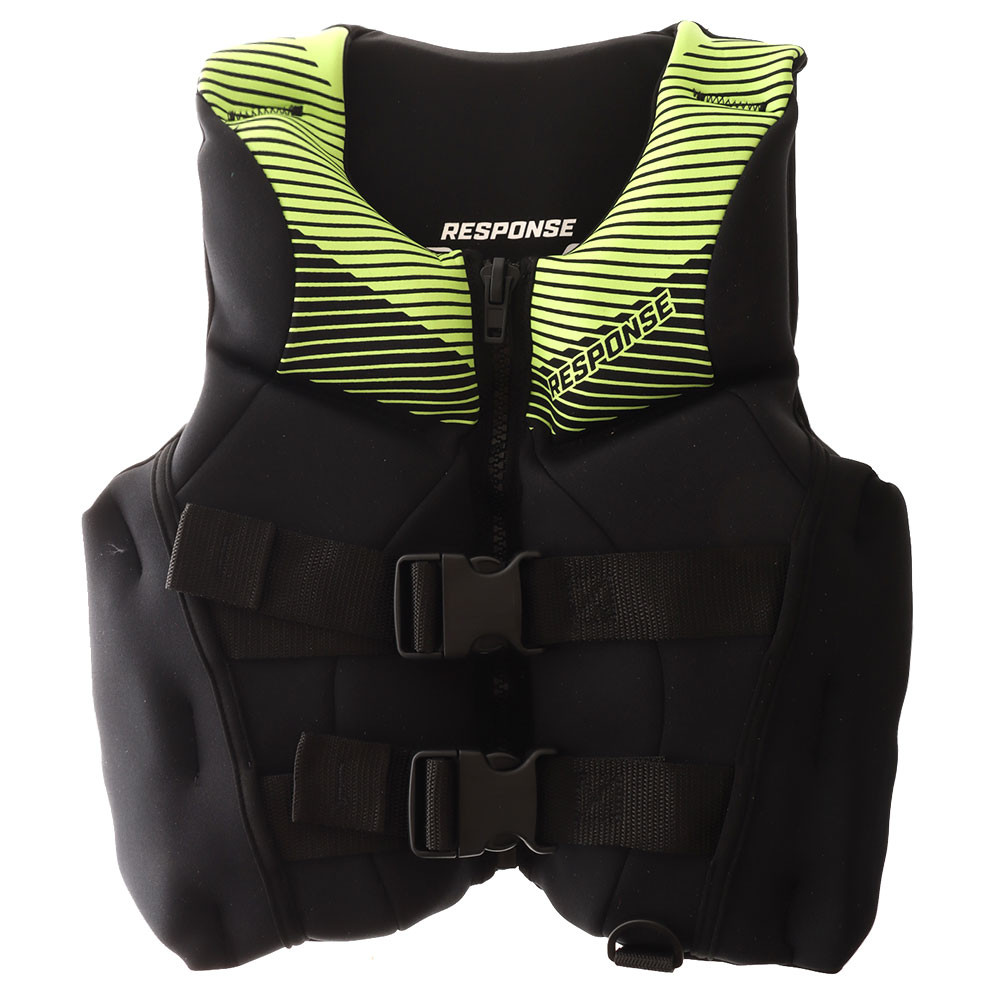 Buy RESPONSE Neoprene Level 50S Youth Life Vest Black/Green 25-40kg ...
