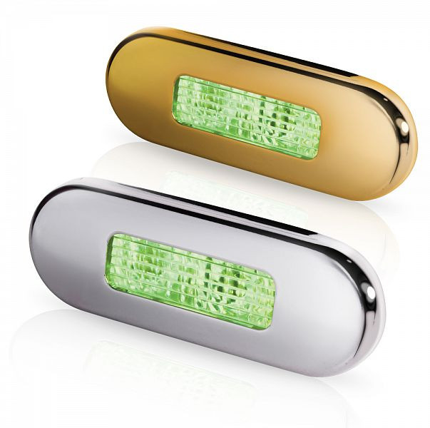 Buy Hella Marine Green LED Step Lamp Wide Rim 10-33V - Polished 316 S/S ...