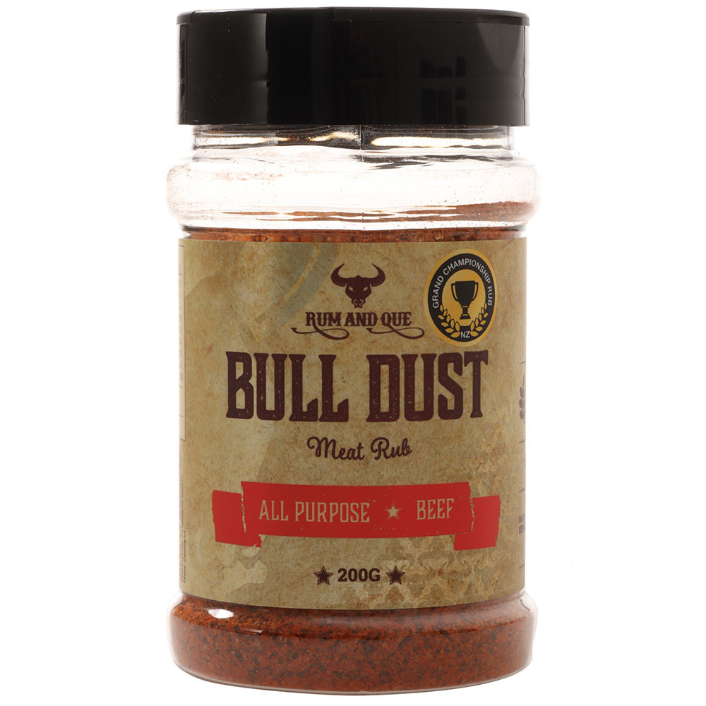 Buy Rum and Que Bull Dust BBQ Rub 200g online at Marine-Deals.co.nz