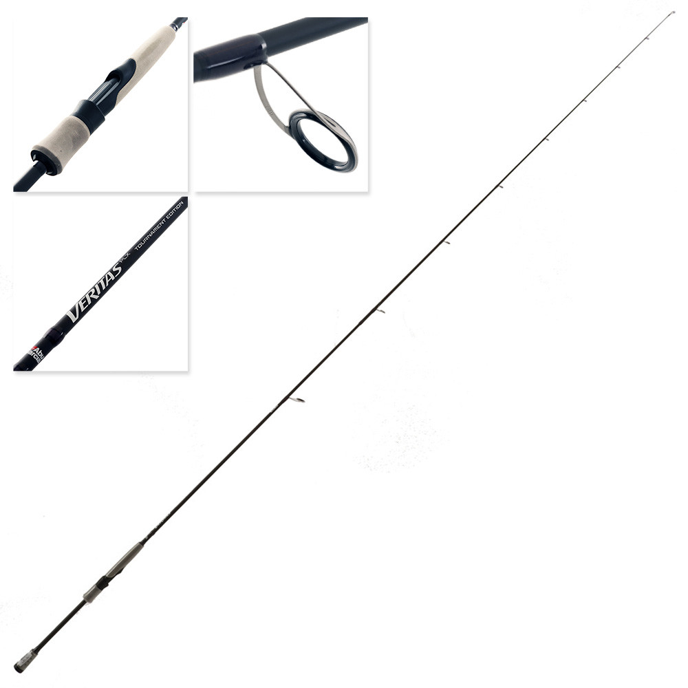 Abu Garcia Veritas Tournament Spinning Soft Bait Rod 8ft 6in 3-6kg 2pc ...
