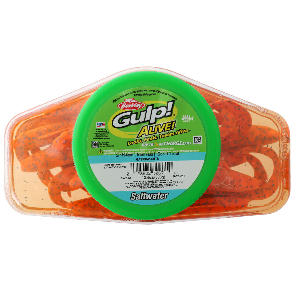 Buy Berkley Gulp Alive Saltwater Nemesis Soft Bait 13cm Coral Trout ...