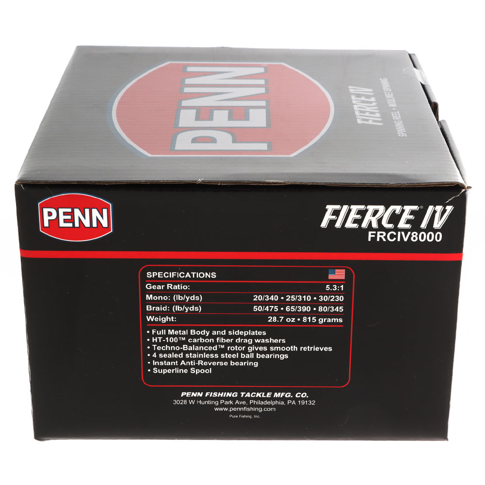 Buy PENN Fierce IV 8000 Spinning Reel online at Marine-Deals.co.nz