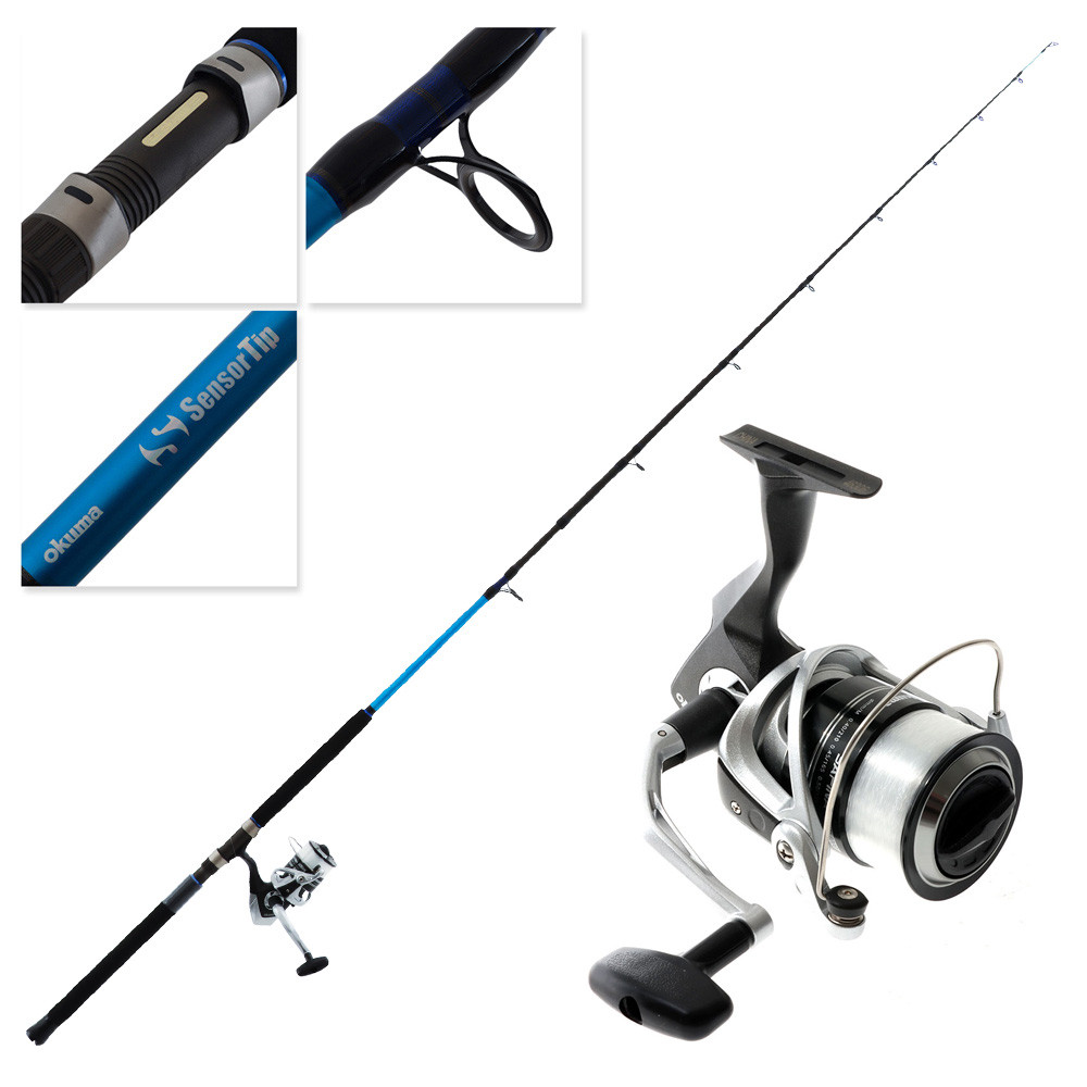 Buy Okuma Safina 8000 Sensor Tip Rock Spin Combo with 10kg Mono 8ft 8 ...