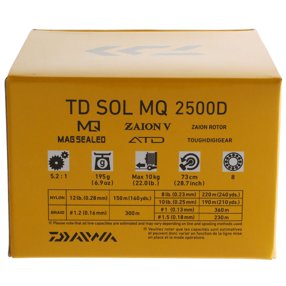 Buy Daiwa 21 TD Sol MQ 2500D Spinning Reel online at Marine-Deals.co.nz