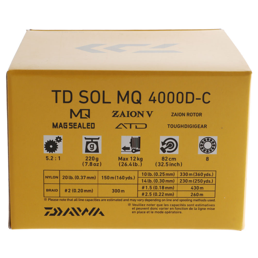 Buy Daiwa 21 TD Sol MQ 4000D-C Spinning Reel online at Marine-Deals.co.nz