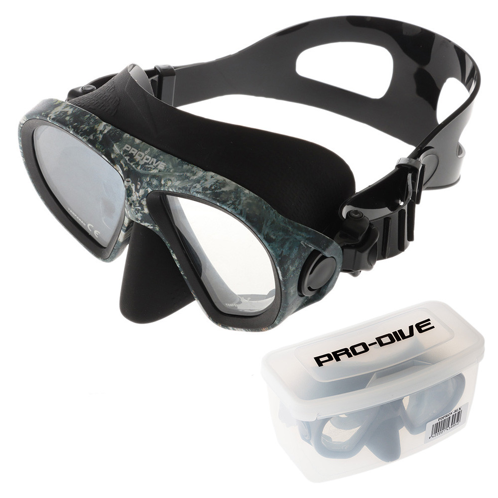 Buy Pro-Dive Provider Dive Mask Black Camo online at Marine-Deals.co.nz