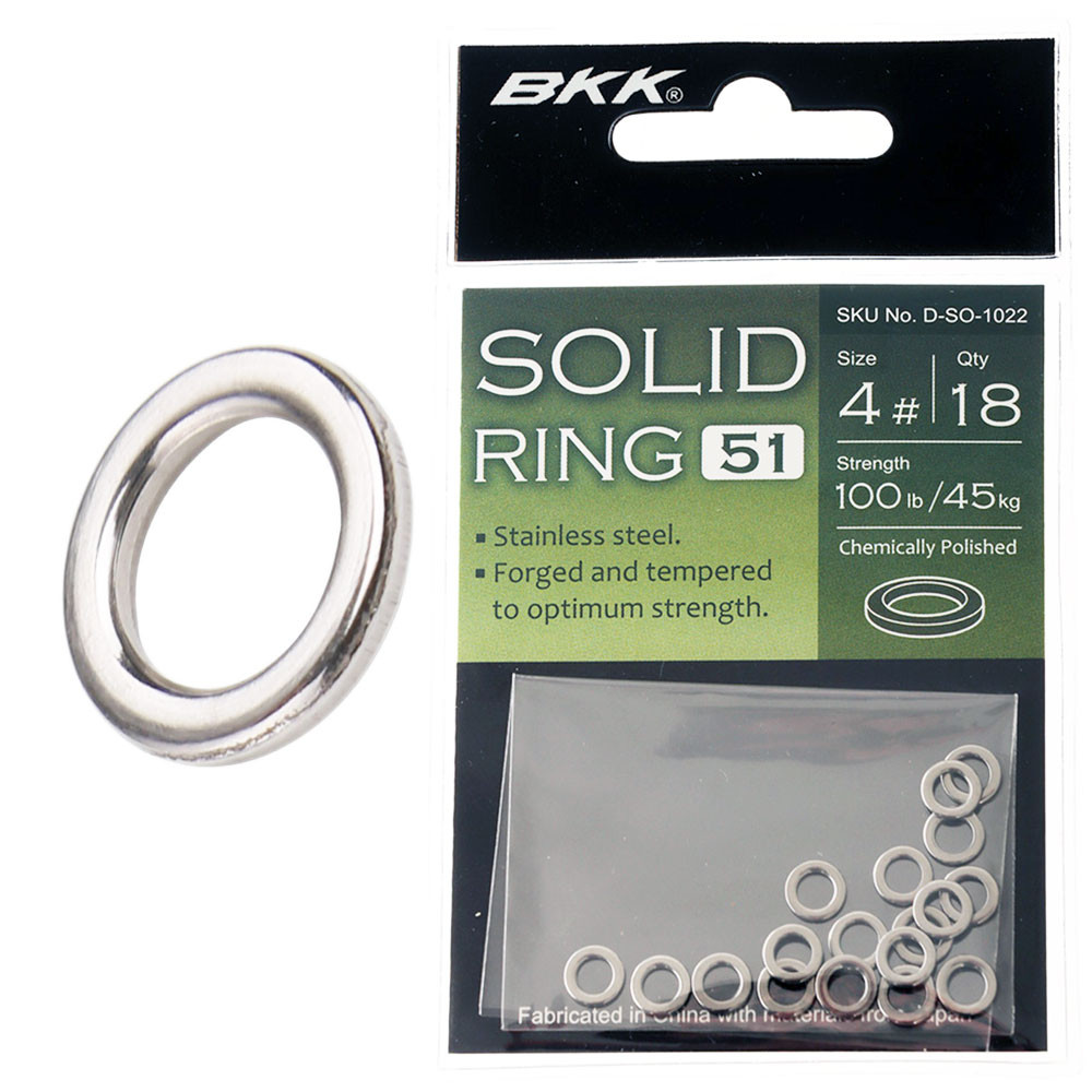 Buy BKK Solid Ring-51 #4 45kg Qty 18 online at Marine-Deals.co.nz
