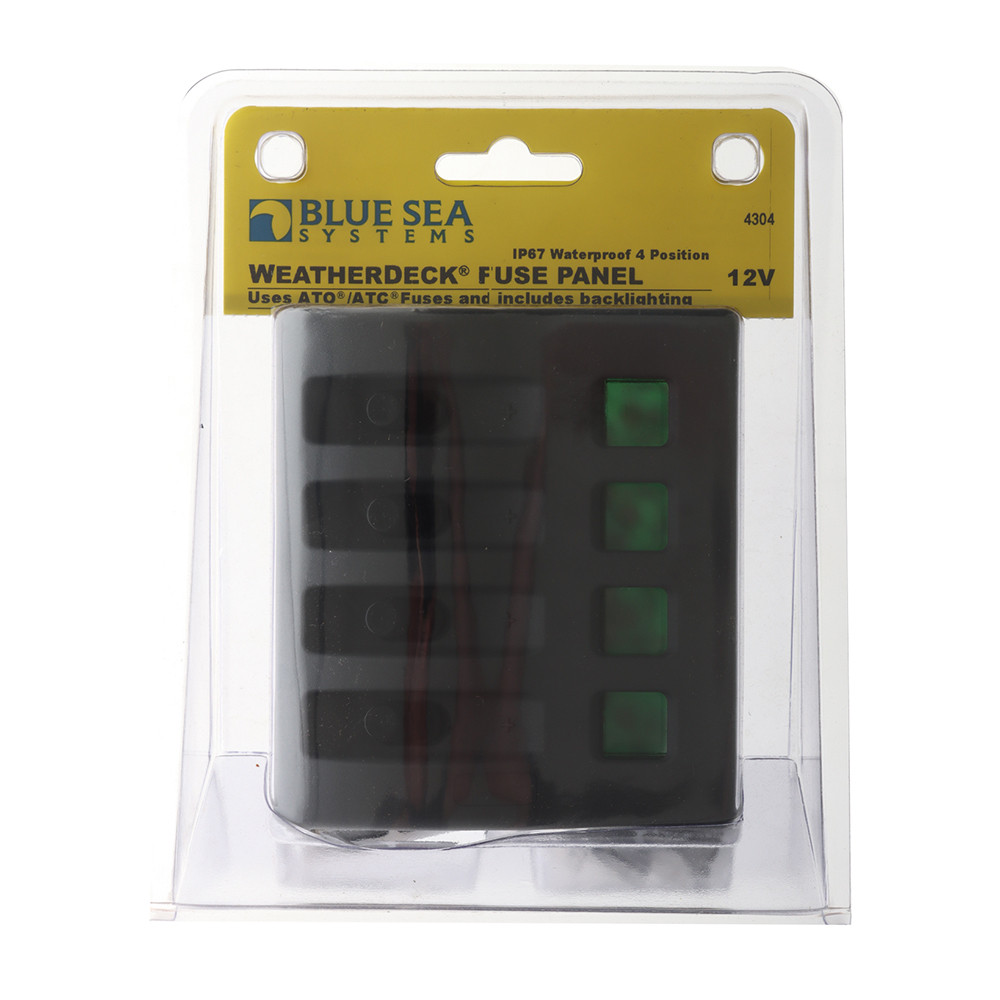 Buy Blue Sea WeatherDeck Waterproof Fuse Panel 4-Position 12V online at ...