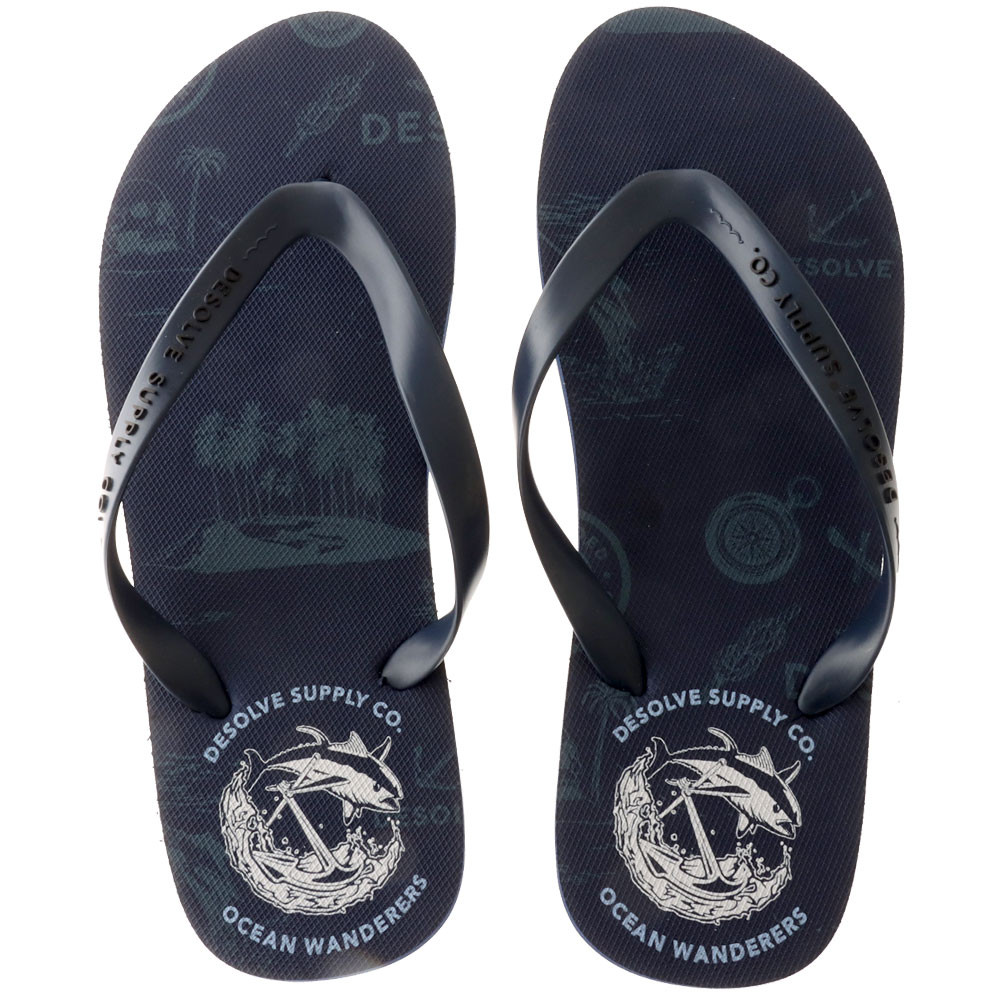 Buy Desolve Anchored Jandals Navy US12/13 online at Marine-Deals.co.nz