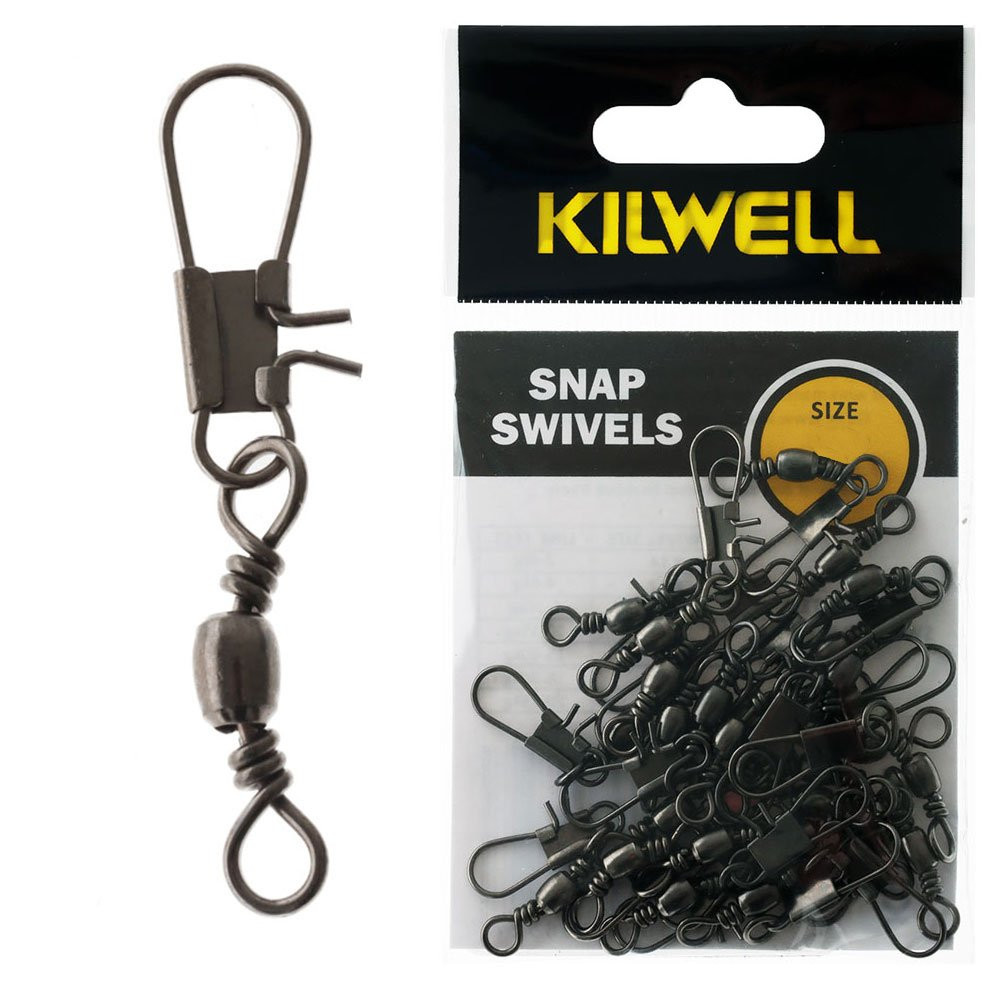 Buy Kilwell Snap Swivels Black online at Marine-Deals.co.nz