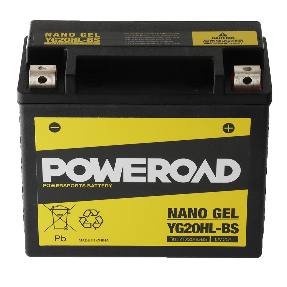 Buy Poweroad YG20HL-BS Nano Gel Battery 12V 20Ah online at Marine-Deals ...