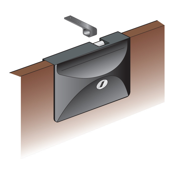 Buy Southco Lock Door/Hatch Sliding C/W Lock Black online at Marine ...