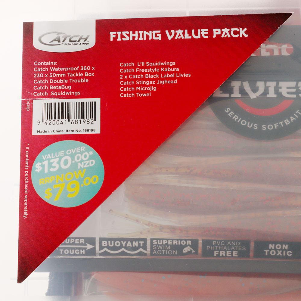 Buy Catch Fishing 10-Piece Value Pack with Tackle Box online at Marine ...