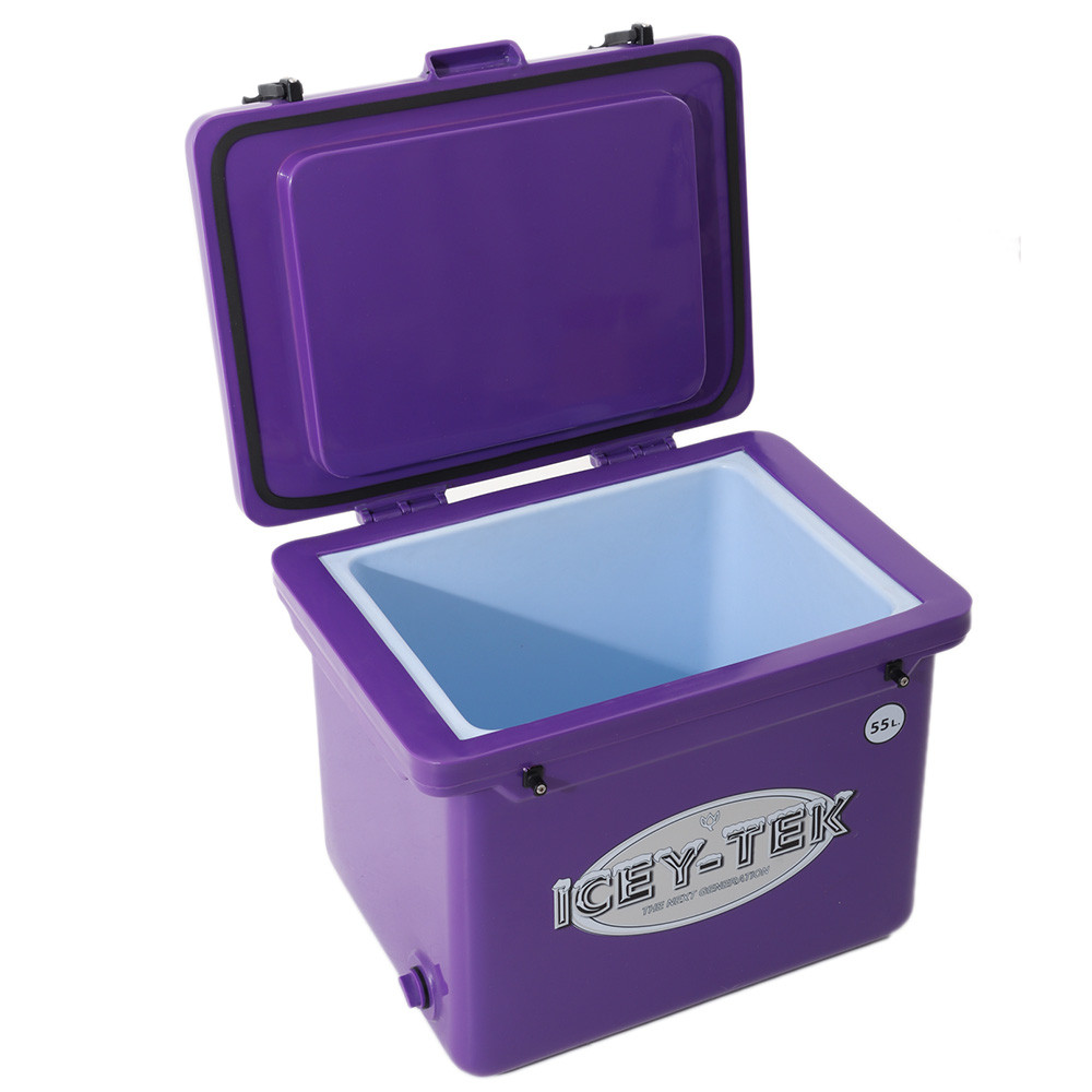 Icey-Tek Cube Chilly Bin 55L Purple - Chilly Bins & Coolers - Boating