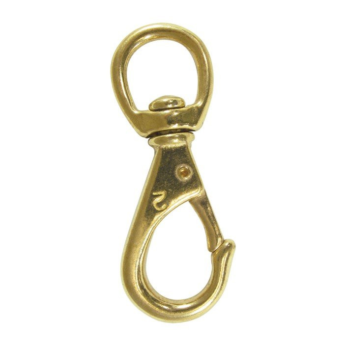 Buy BLA Swivel Eye Brass Snap Hook 9mm online at Marine-Deals.co.nz