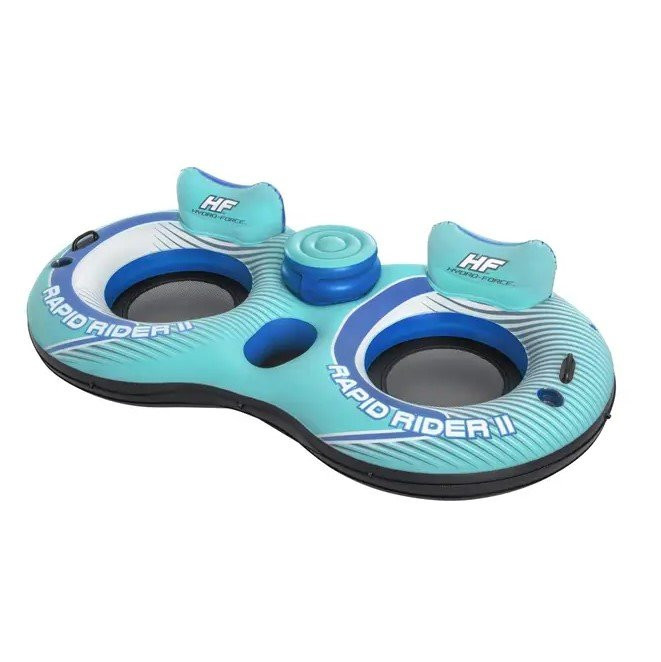 Hydro-Force Comfort Plush Rapid Rider II 2 Person Inflatable Tube 2.51 ...