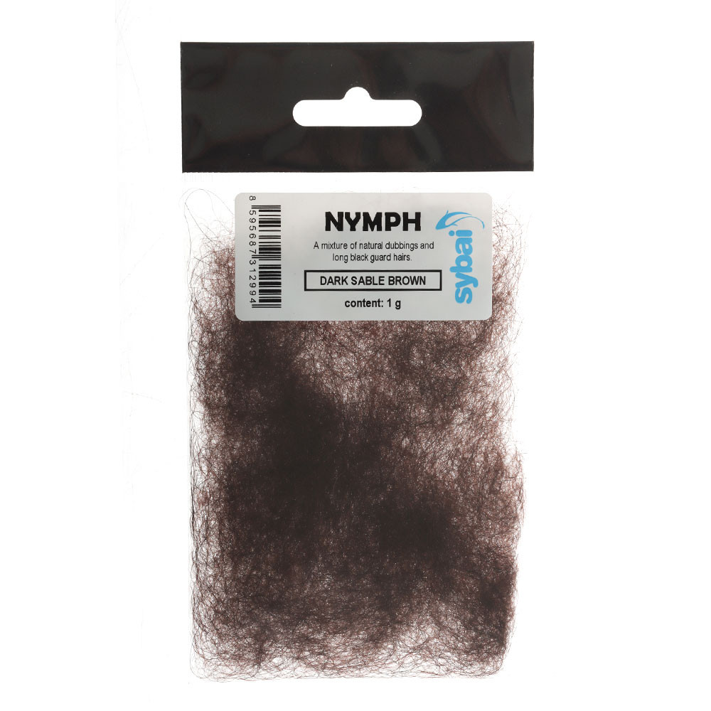 Buy Sybai Nymph Dubbing Dark Sable Brown online at Marine-Deals.co.nz