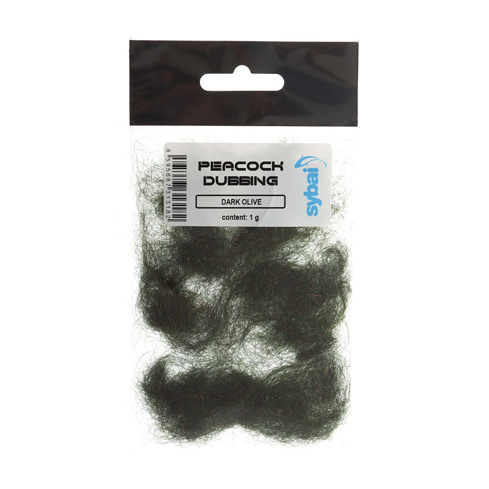 Buy Sybai Peacock Dubbing Dark Olive online at Marine-Deals.co.nz